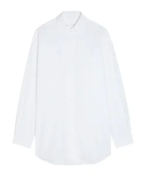 AGOLDE Solid-colour Cotton-poplin Shirt - White