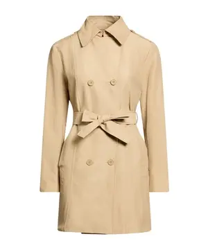 MAXCO. Classic Solid Color Trench Coat - Nude