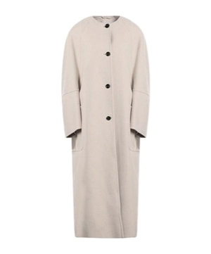 Max Mara Solid-color Cashmere Coat - Nude