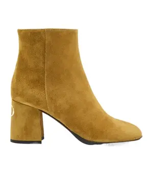 Valentino Garavani Casual Solid Color Ankle Boots - Brown