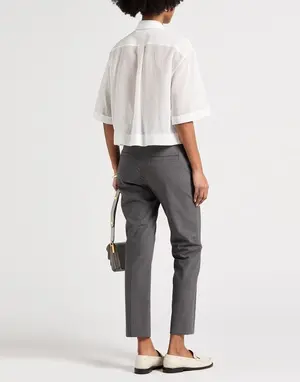 Brunello Cucinelli Solid Color Slim-fit Dress Pants