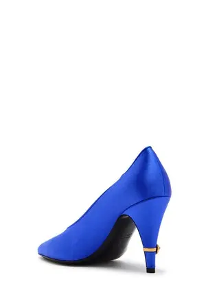 Versace Satin Pointed Toe High Heel Pumps