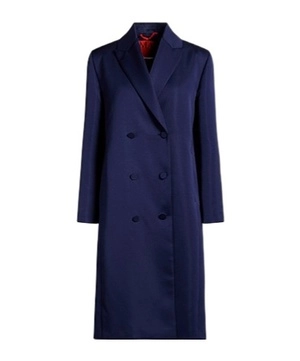 MAXCO. Double-breasted Satin Overcoat