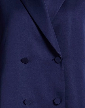 MAXCO. Double-breasted Satin Overcoat