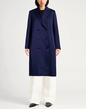 MAXCO. Double-breasted Satin Overcoat
