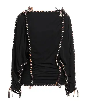 Isabel Marant Étoile Ruched Top With Drawstring Detail - Black