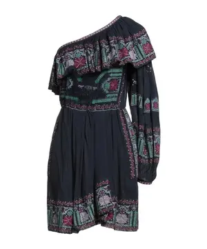 Isabel Marant Étoile One-shoulder Embroidered Dress - Black