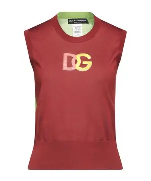 Dolce & Gabbana Sleeveless Knitted Jumper - Red