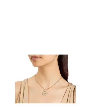 Valentino Garavani Vlogo Crystal-embellished Two-toned Necklace