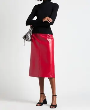 Balenciaga Turtleneck Ribbed Knit Sweater With Back Tie Detail