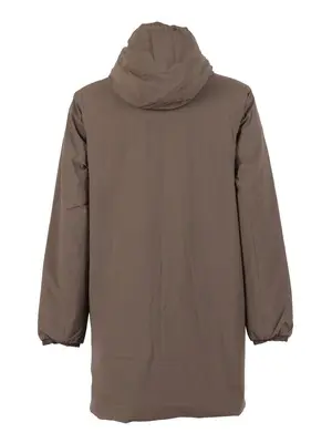 K-WAY Jacob St Warm Reversible Hooded Jacket - Brown