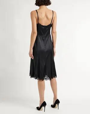 Dolce & Gabbana Solid Color Lace Cami Dress