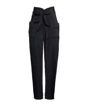 Isabel Marant Étoile Solid Tailored Straight Leg Trousers With Drawstring Waist