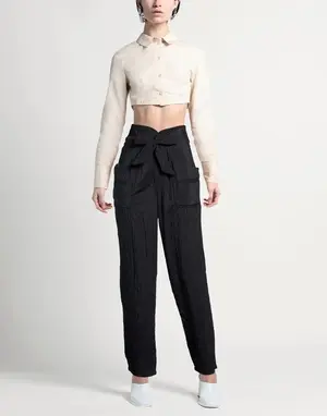 Isabel Marant Étoile Solid Tailored Straight Leg Trousers With Drawstring Waist