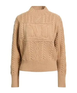Max Mara Cable-knit Mock Neck Sweater