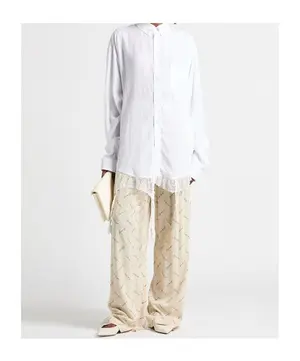 Balenciaga Lace Trim Shirt