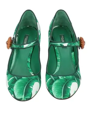 Dolce & Gabbana Mary Jane Shoes With Floral Patterns