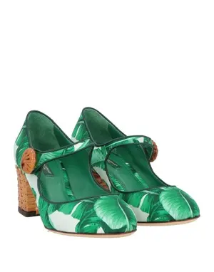 Dolce & Gabbana Mary Jane Shoes With Floral Patterns