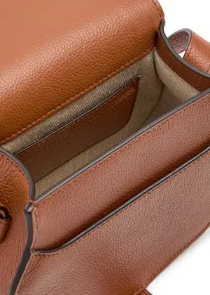 Chloé Grain Leather Saddle Bag - Brown