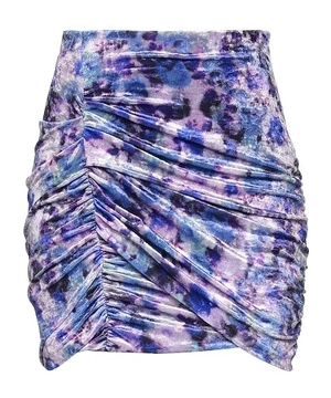Isabel Marant Étoile Multi-color Velvet Wrap Skirt - Blue