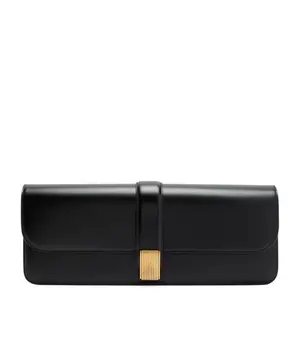 Khaite Blake Leather Clutch - Black