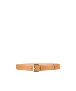 Max Mara Leather Belt - Nude