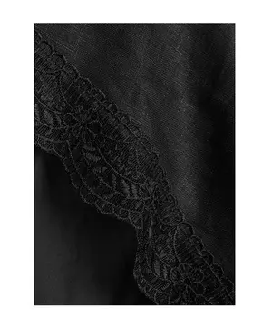 Staud Lace-trim Linen Shorts