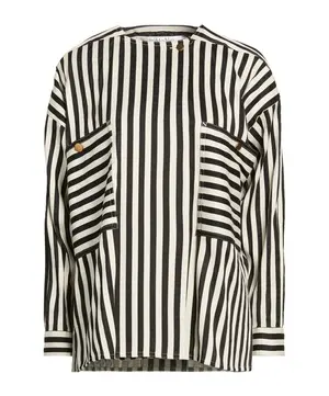 Max Mara Striped Woven Blazer