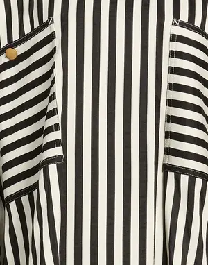 Max Mara Striped Woven Blazer