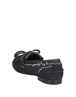 Brunello Cucinelli Denim Loafers With Fringes