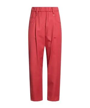 Brunello Cucinelli Solid-color Straight-leg Pants - Red