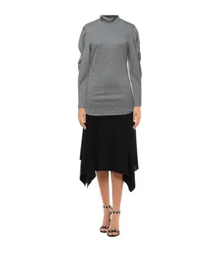 Isabel Marant Étoile Long Sleeve Turtleneck Top With Puff Sleeves