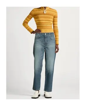 MAXCO. Max&co. Tapered Jeans With Zippered Pockets