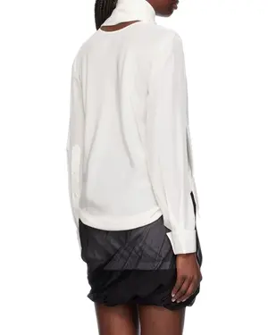 Helmut Lang Scarf Detailed Blouse