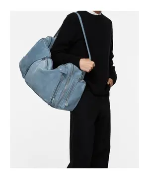 Acne Studios Camero Hotel Suede Shoulder Bag