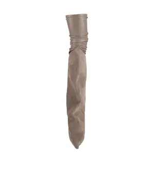 Rick Owens Solid Color Platform Boots - Gray