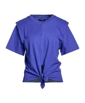 Isabel Marant Étoile Solid Color Short Sleeve T-shirt - Blue