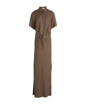 Brunello Cucinelli Minimalist Solid-color A-line Skirt - Brown