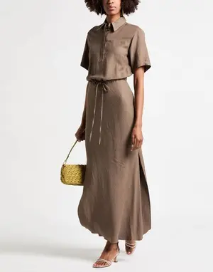 Brunello Cucinelli Minimalist Solid-color A-line Skirt