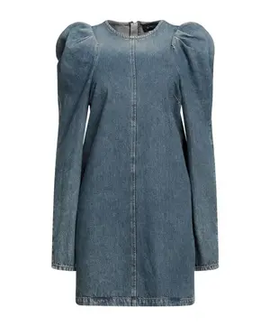 Sportmax Long Sleeve Denim Dress - Blue