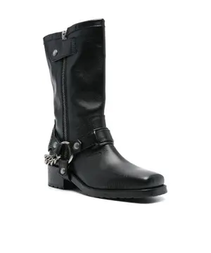 Zadig&Voltaire Igata Chain Detailed Biker Boots