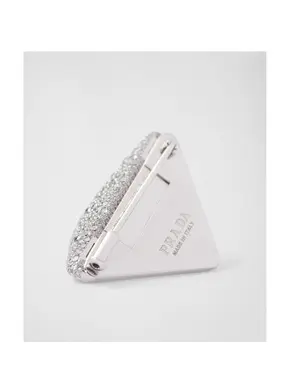 Prada Eternal Gold Brooch In Gold With Diamonds