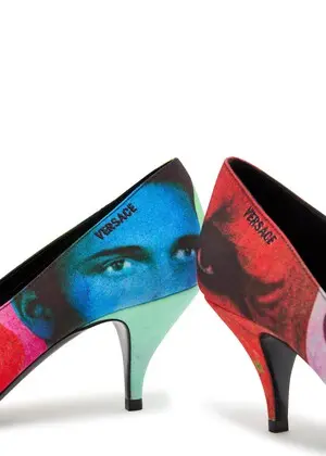Versace Printed Low-cut High Heels