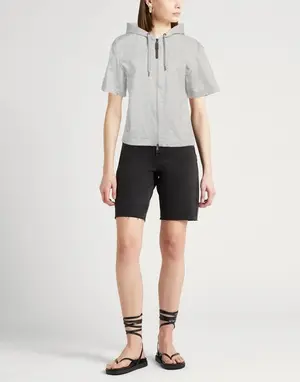 Brunello Cucinelli Solid Color Hooded Short-sleeve T-shirt