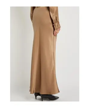 Gabriela Hearst Solid Silk Skirt