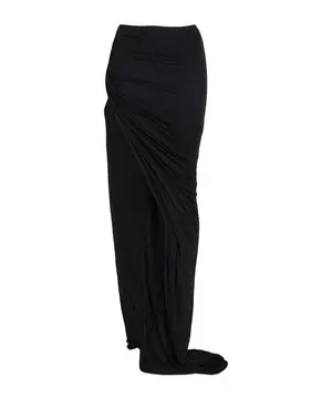Rick Owens Asymmetrical Draped Jersey Skirt