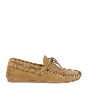 Isabel Marant Étoile Suede Loafers With Stud Embellishments And Bow Detail