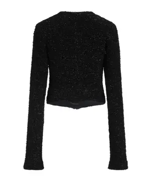 Balenciaga Metallic Tweed Coat