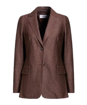 Max Mara Single-breasted Suit Jacket - Red