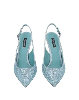 Dolce & Gabbana Rhinestone Embellished Slingback Pumps